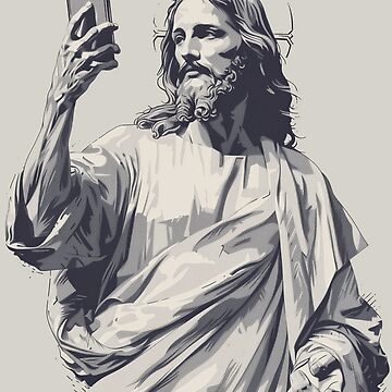"Jesus selfie meme " Sticker for Sale by Rockwpapart | Redbubble