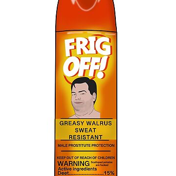 "Frigg off spray" Sticker for Sale by mommaKart | Redbubble