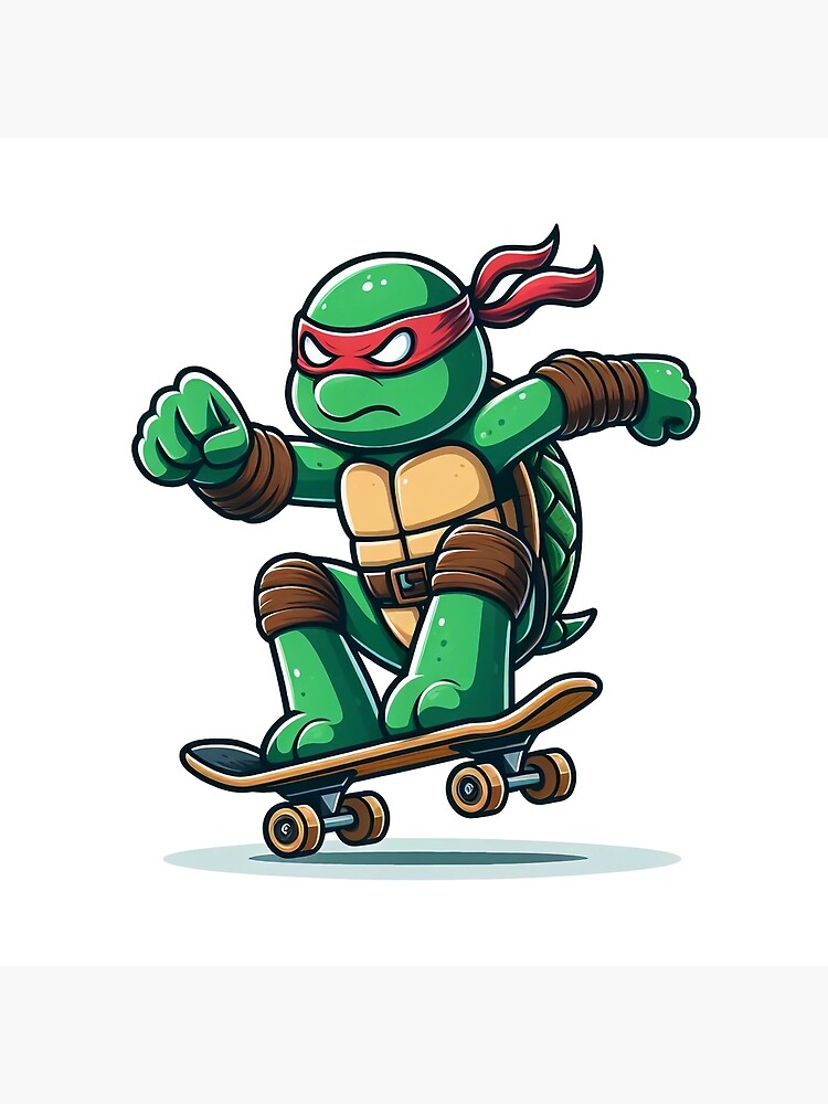 "Ninja turtle riding skateboard" Poster for Sale by MzulhilmiZam ...