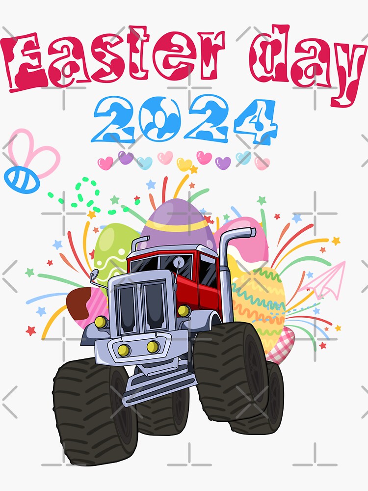 "Easter Day 2024, Easter 2024, Easter2024, Happy Easter 2024" Sticker ...