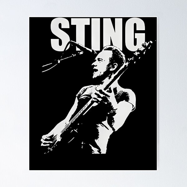 "Sting Musician and activist Vintage" Poster by JeanPetit | Redbubble