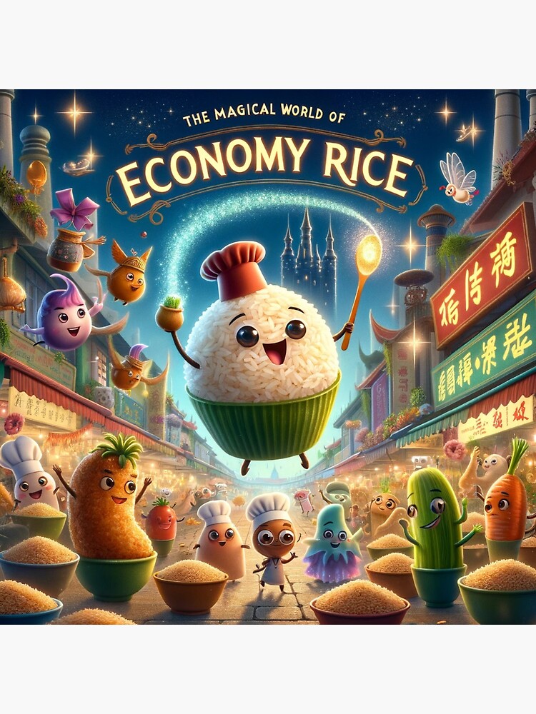 "Economy Rice AkA Cai Peng" Sticker for Sale by WhimsiSG | Redbubble