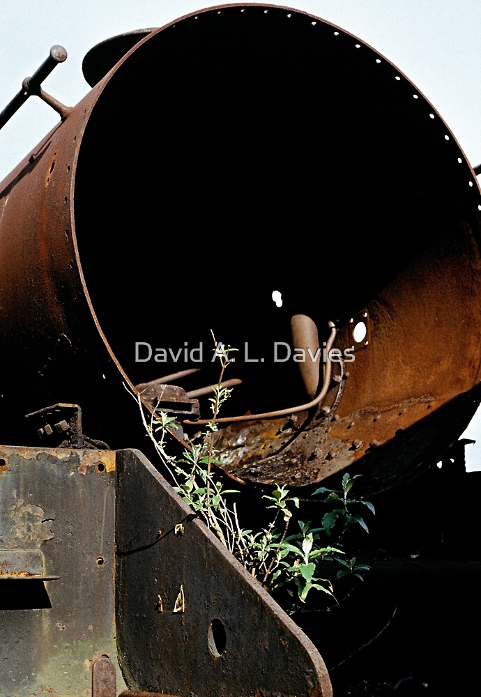 "Discarded steam locomotive, UK, 1970s." by David A. L. Davies | Redbubble