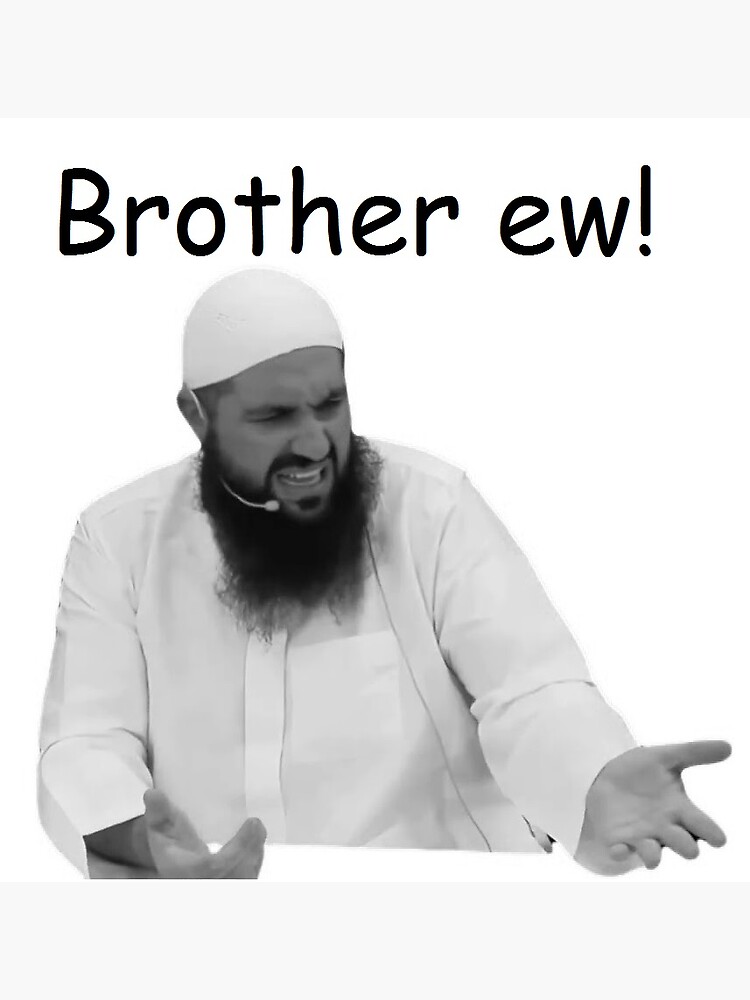 "Brother ew" Sticker for Sale by JohnnySunset | Redbubble