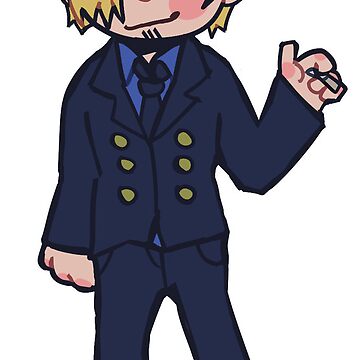 "Sanji one piece chibi" Sticker by noxnoctisart | Redbubble