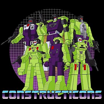 "Constructicons Decepticon Transformer G1" Sticker for Sale by kazzoie ...