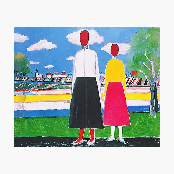 "HD - Two figures in a landscape, by Kazimir Severinovich Malevich 1932 ...