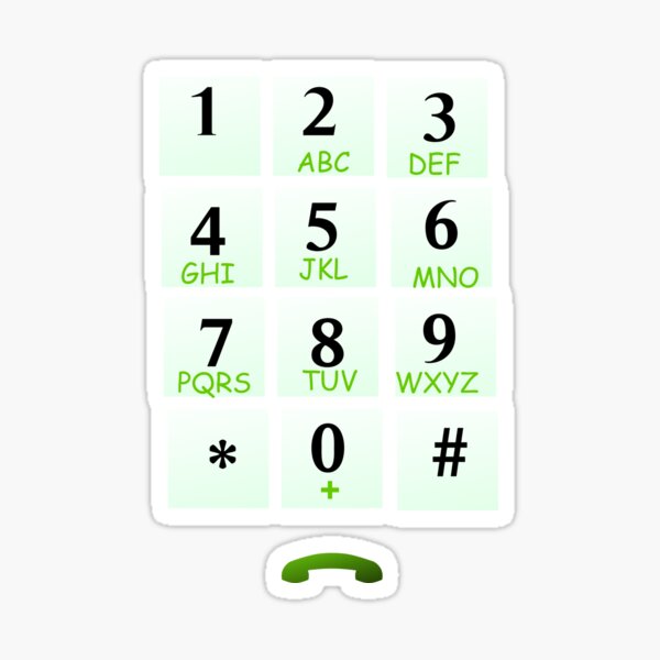 Keypad Stickers | Redbubble