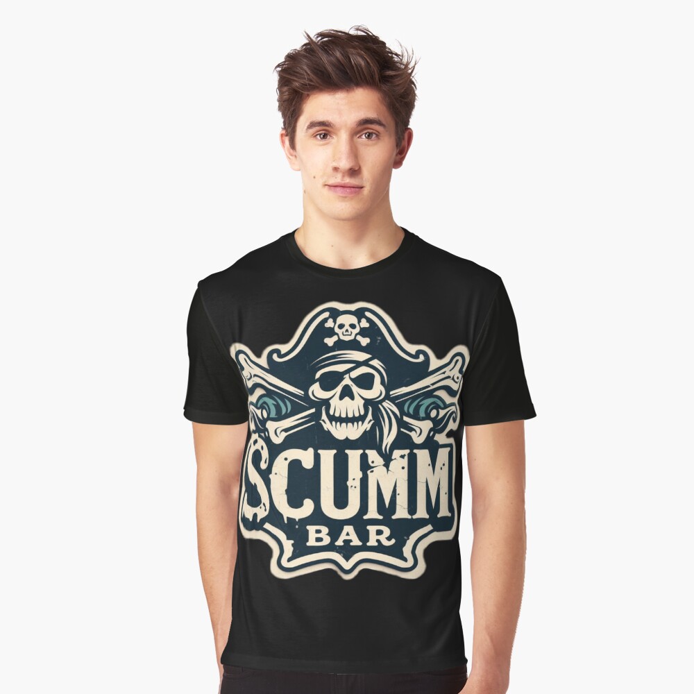 "Scumm Bar Logo" Sticker for Sale by BeardedTree | Redbubble