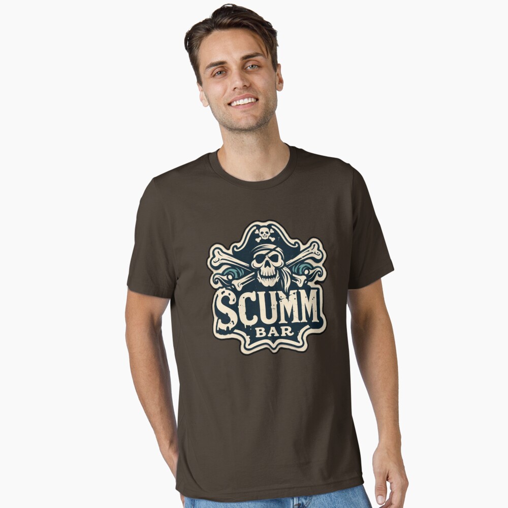 "Scumm Bar Logo" Sticker for Sale by BeardedTree | Redbubble