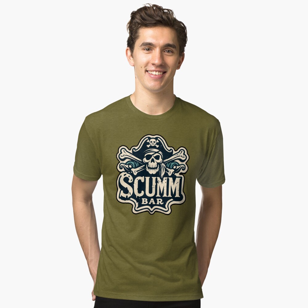 "Scumm Bar Logo" Sticker for Sale by BeardedTree | Redbubble