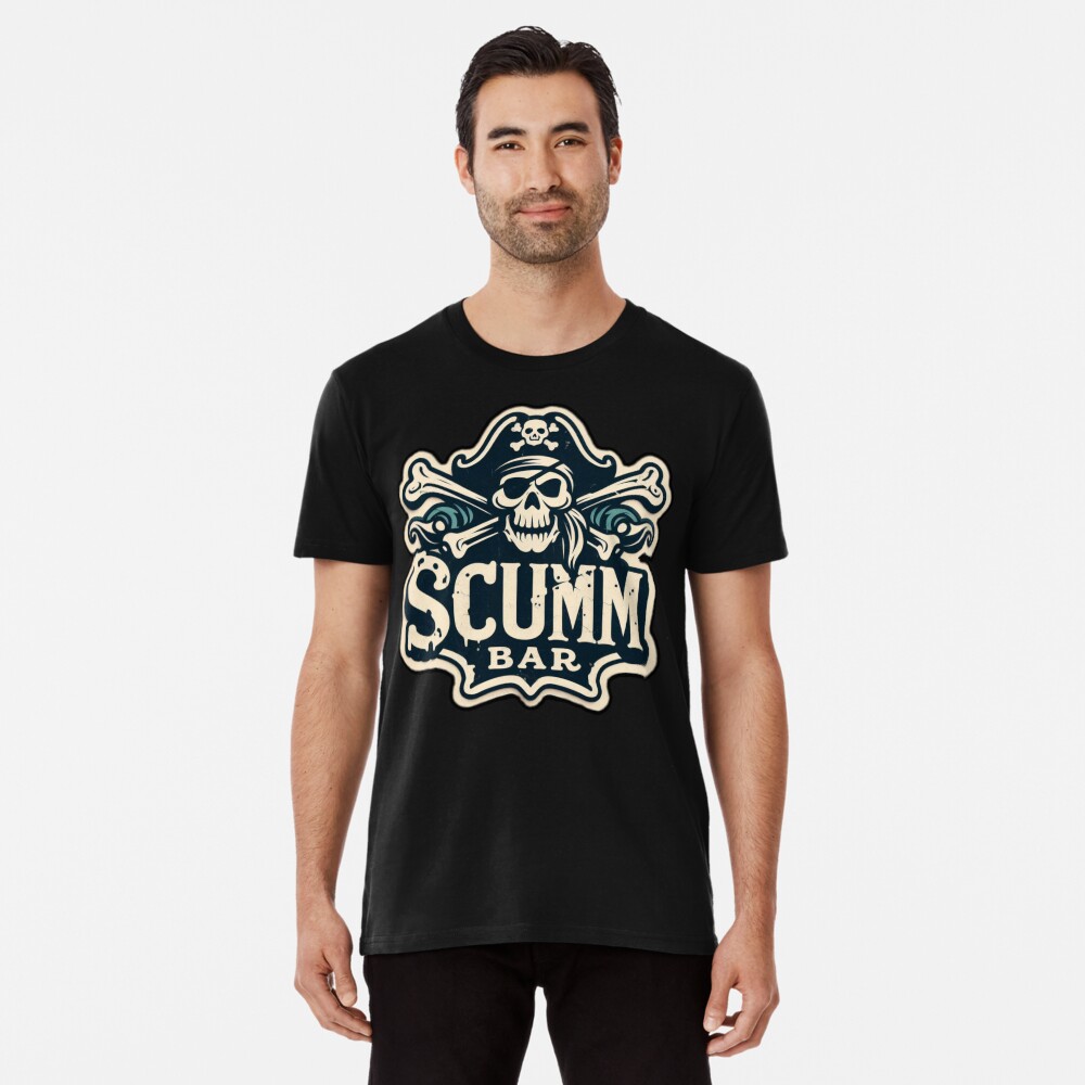"Scumm Bar Logo" Sticker for Sale by BeardedTree | Redbubble