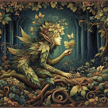 "Fantasy Forest Pixie" Sticker for Sale by Illuministique | Redbubble