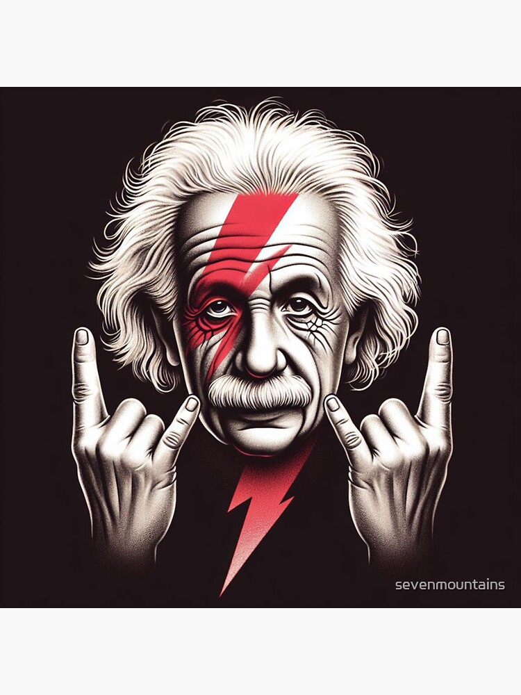 " Albert Einstein" Sticker for Sale by sevenmountains | Redbubble