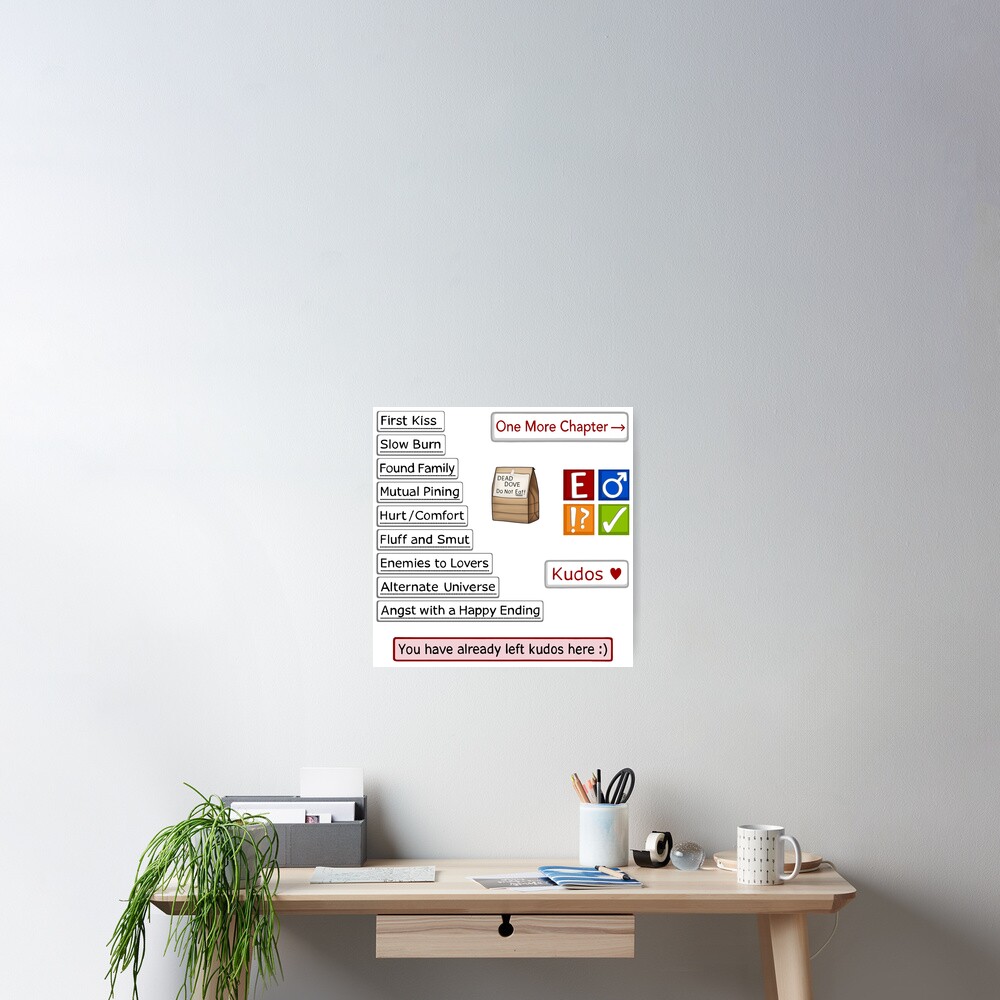 "Ao3 Sticker Pack #1" Sticker for Sale by weightyghosts | Redbubble