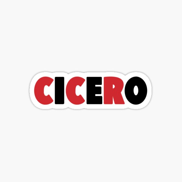 "Cicero" Sticker for Sale by Avarie | Redbubble