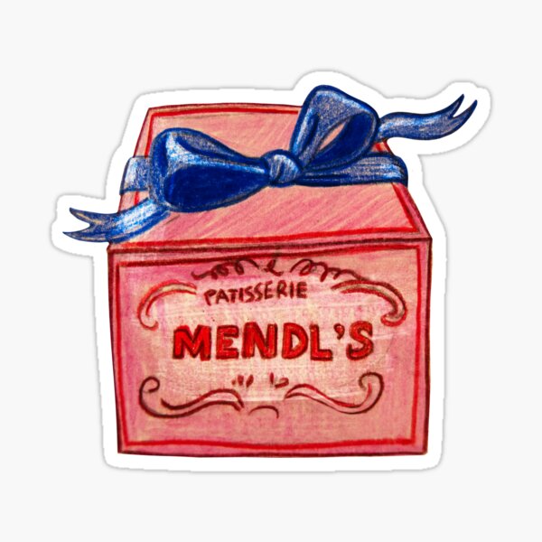 "Mendl's Cake box" Sticker for Sale by animateastory | Redbubble