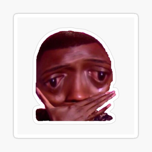 "Crying meme" Sticker for Sale by Inspirose | Redbubble