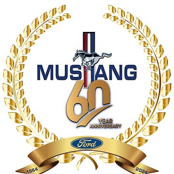 "Mustang 60 Years" Sticker for Sale by ShaneWalkerArt | Redbubble