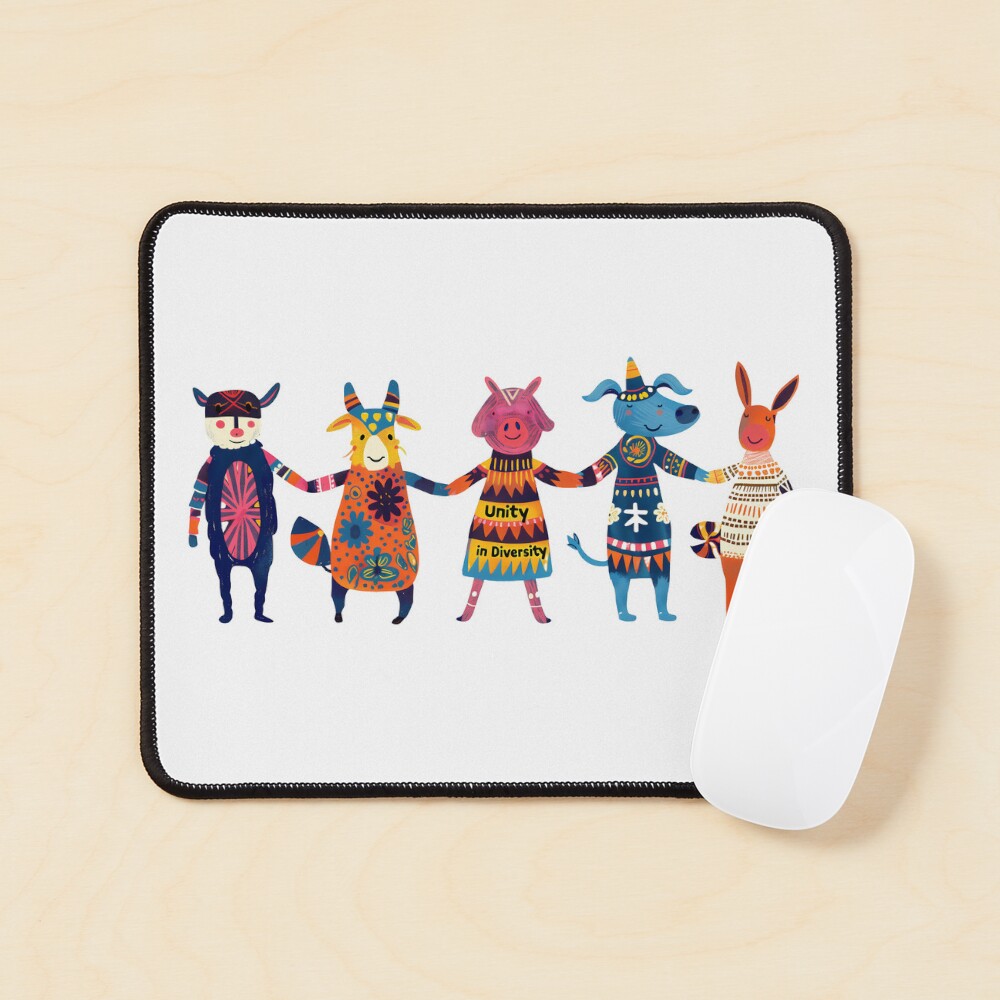 "Unity in Diversity: Colorful Animal Friends - Inclusive Art" Poster ...