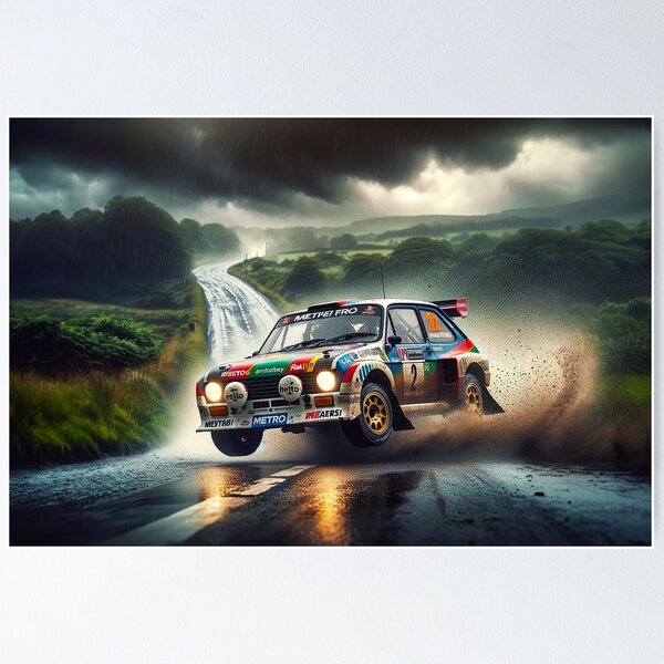 "The Rally Car" Poster for Sale by philpace | Redbubble