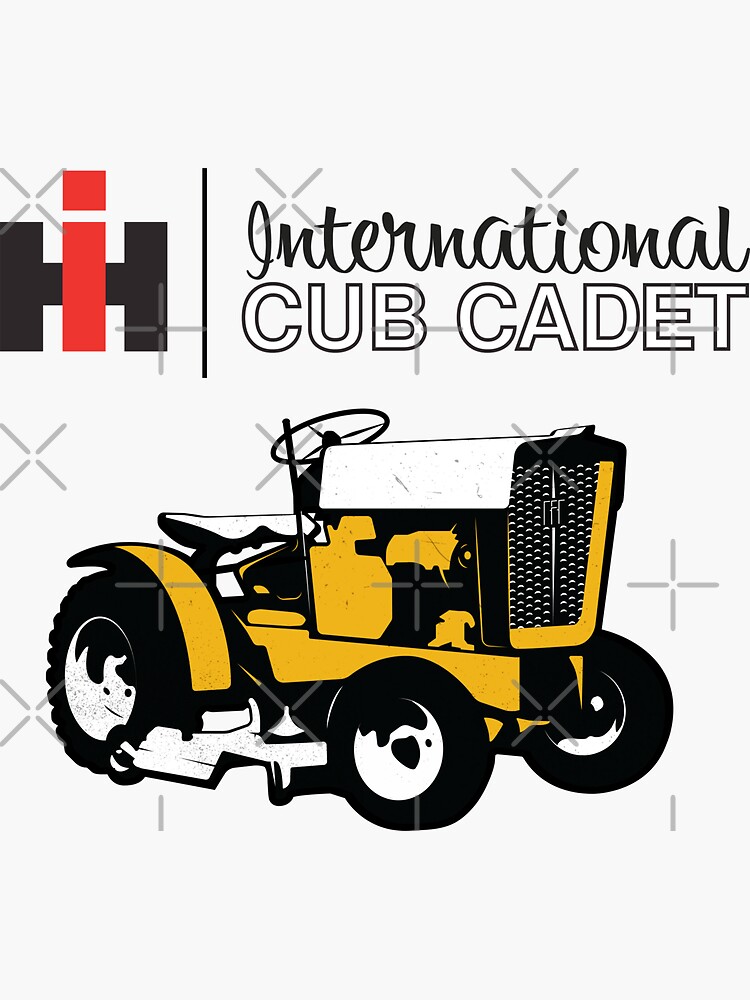 "International Cub Cadet Original" Sticker for Sale by Orange-Hat ...
