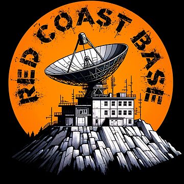 "Red Coast Base" Sticker for Sale by Emitropy | Redbubble
