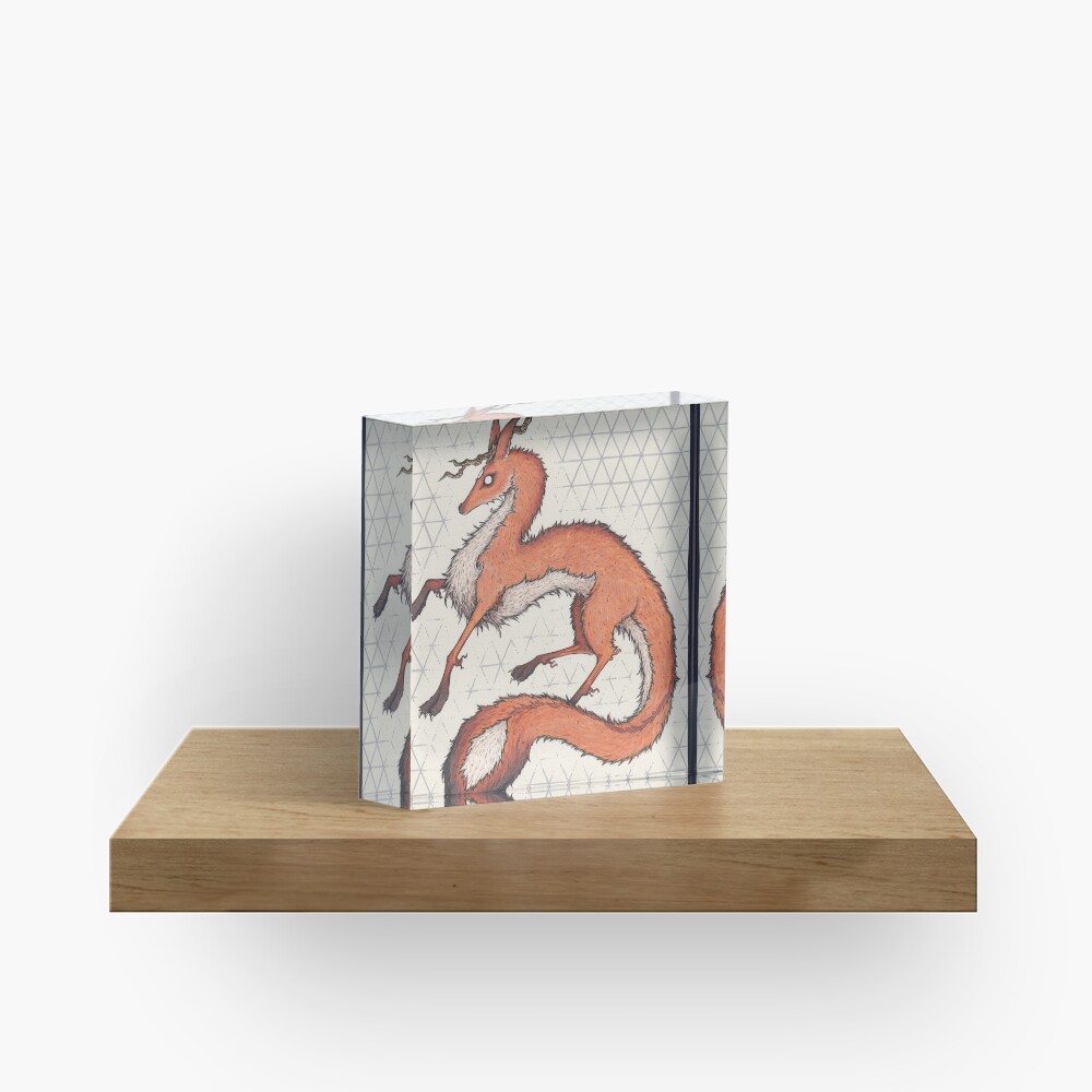 "Foxy Dragon " Sticker for Sale by DarkArtsRacine | Redbubble