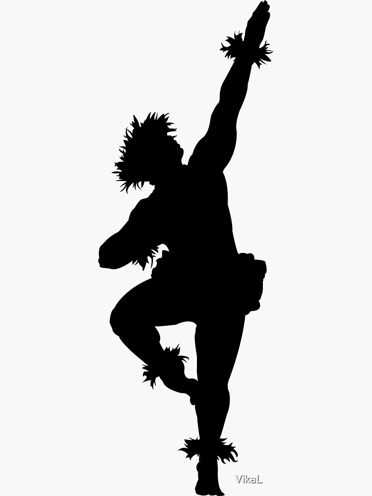 "A male Hula dancer " Sticker for Sale by VikaL | Redbubble