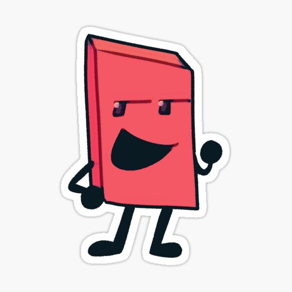 "eraser bfdi" Sticker for Sale by delangodesigns | Redbubble