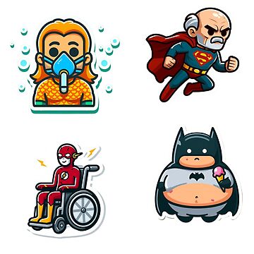 "Superhero Sticker Pack" Sticker for Sale by RnBProducts | Redbubble