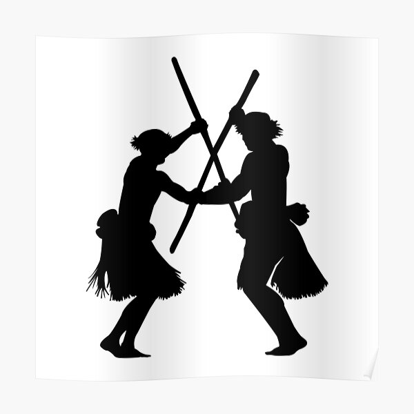 "Polynesian warrior dance" Poster for Sale by VikaL | Redbubble