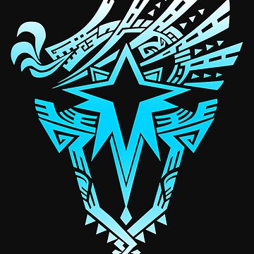 "Monster Hunter World Iceborne Logo (Blue)" Sticker for Sale by ...