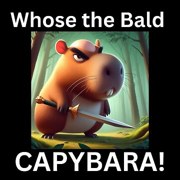 "Whose the Bald Capybara - Baldur's Gate 3" Sticker for Sale by ...