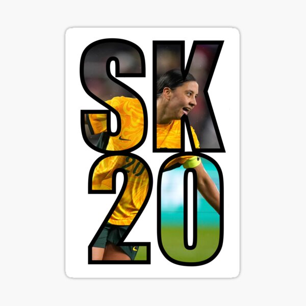 "Sam Kerr 20" Sticker for Sale by CodesandSports | Redbubble