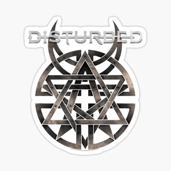 "Disturbed Logo" Sticker for Sale by Rogeopes | Redbubble