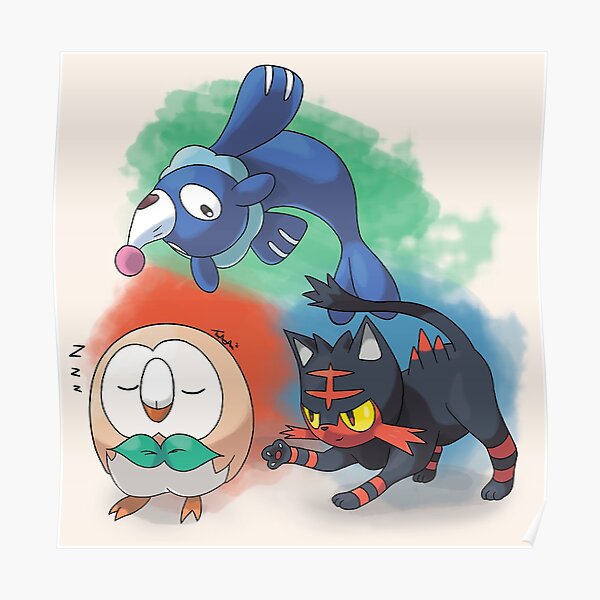 Pokemon Starters Posters | Redbubble