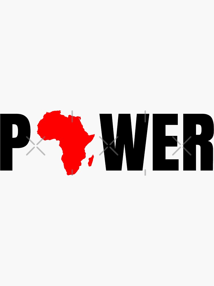 "Power" Sticker by EzeNwanyi | Redbubble