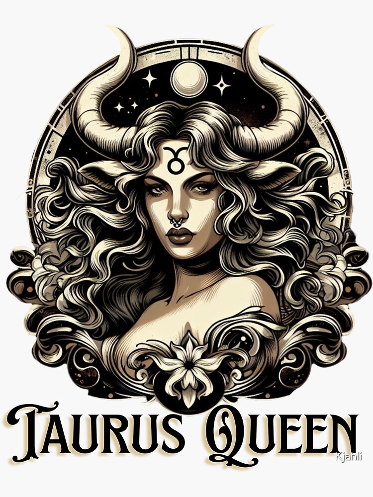 "Taurus Queen" Sticker for Sale by Kjahli | Redbubble