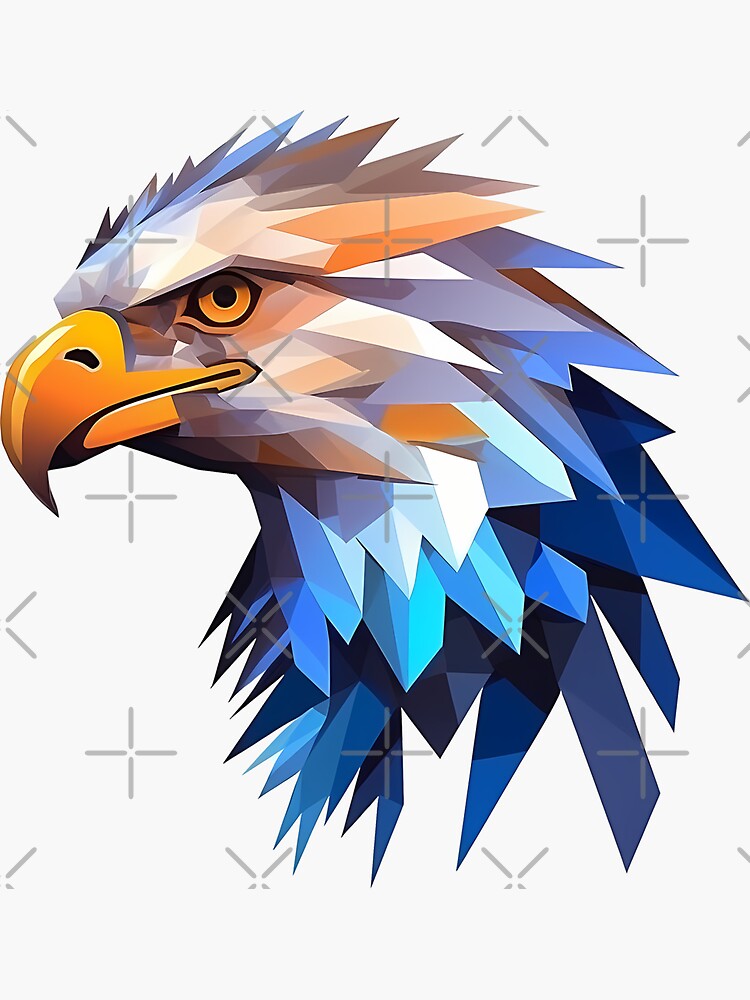 "eagle logo" Sticker for Sale by ebialonestar | Redbubble