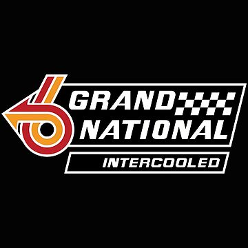 " Buick Grand National Intercooled Logo" Sticker for Sale by ...