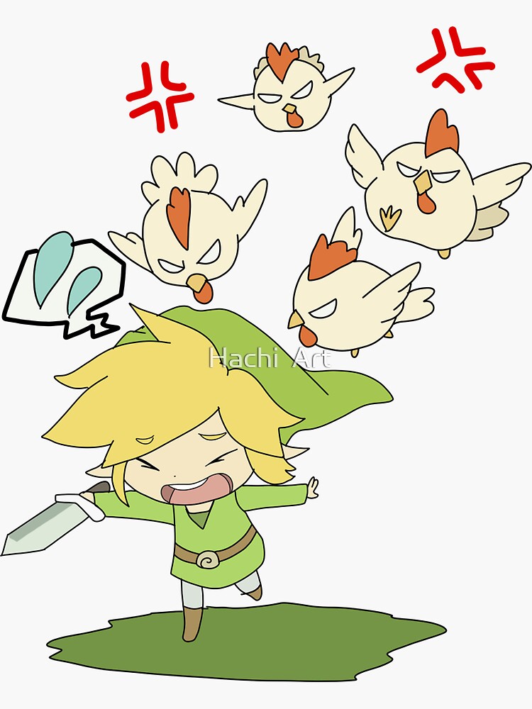 "Angry chickens " Sticker by Milldog | Redbubble