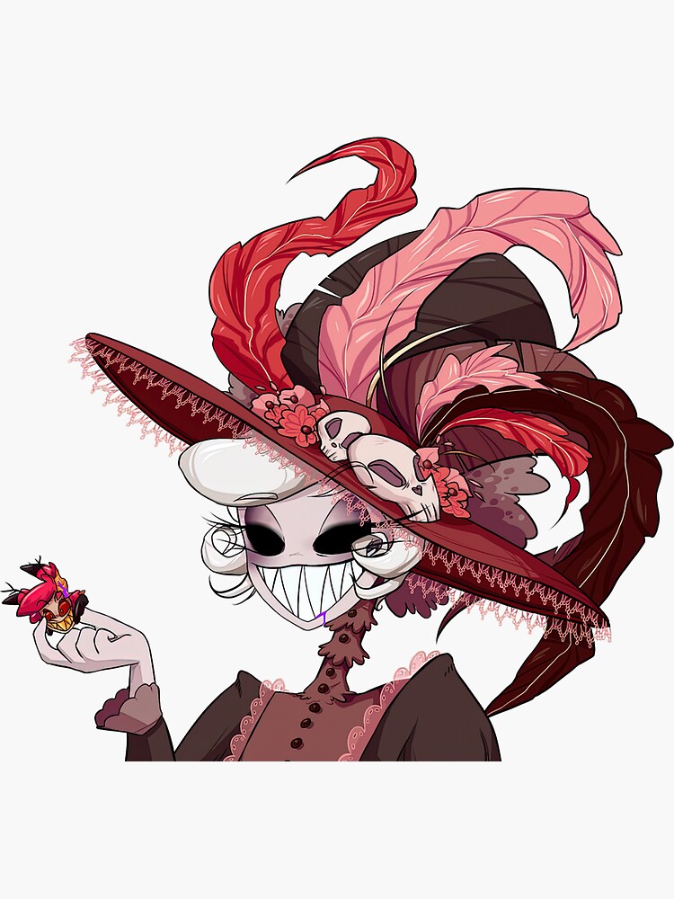 "Mini Alastor and Huge Rosie in Hazbin Hote" Sticker for Sale by Lek ...