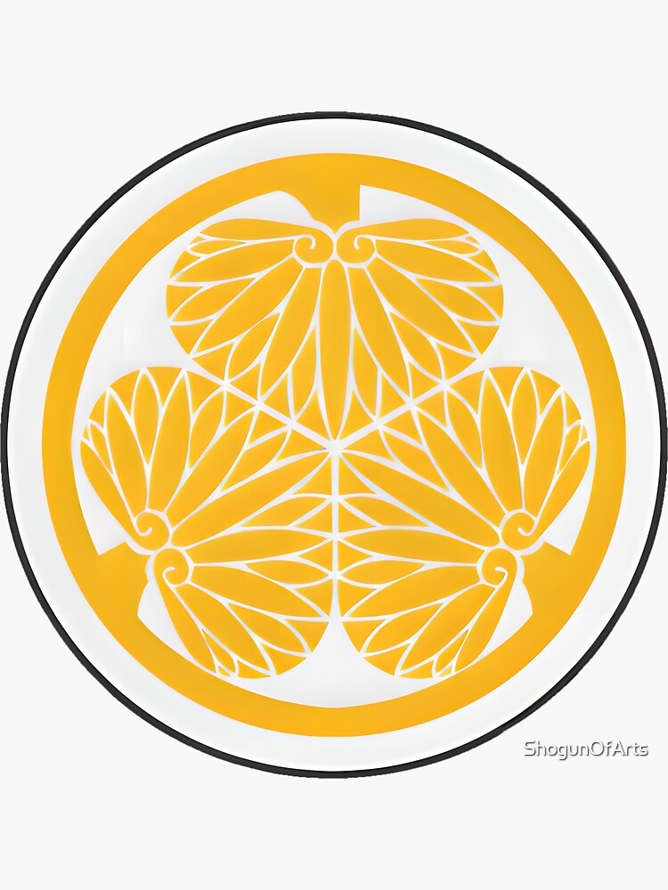 "Tokugawa Clan Kamon Shogun" Sticker for Sale by ShogunOfArts | Redbubble