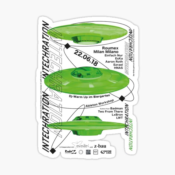 "Unidentified flying Object" Sticker for Sale by Othellowkie | Redbubble