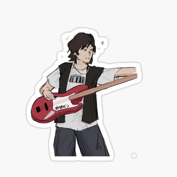 "Bassist Hazel Callahan" Sticker for Sale by truthplum | Redbubble
