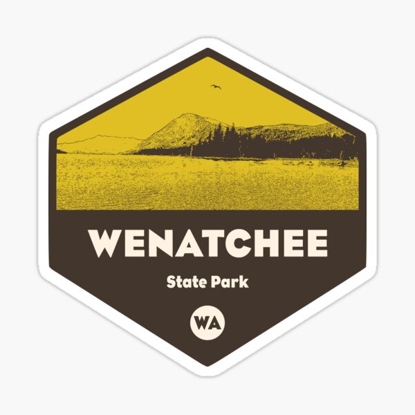 "Wenatchee State Park Washington" Sticker for Sale by esskay | Redbubble