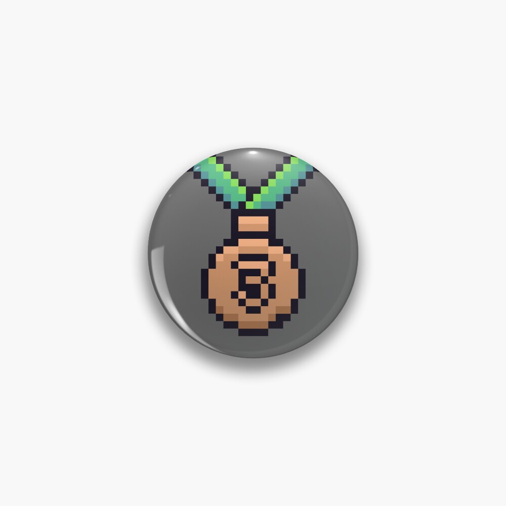 "Bronze medal pixel art" Sticker by PoluxDesign | Redbubble