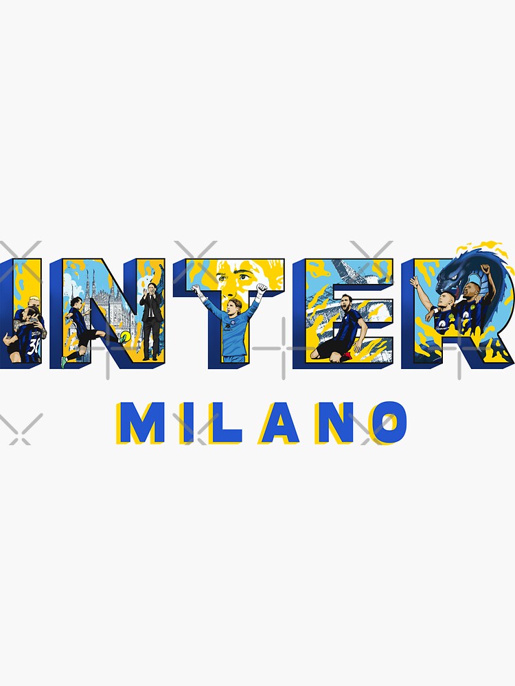 "Inter Milano doodle - Inter Milan, Serie A" Sticker for Sale by ...