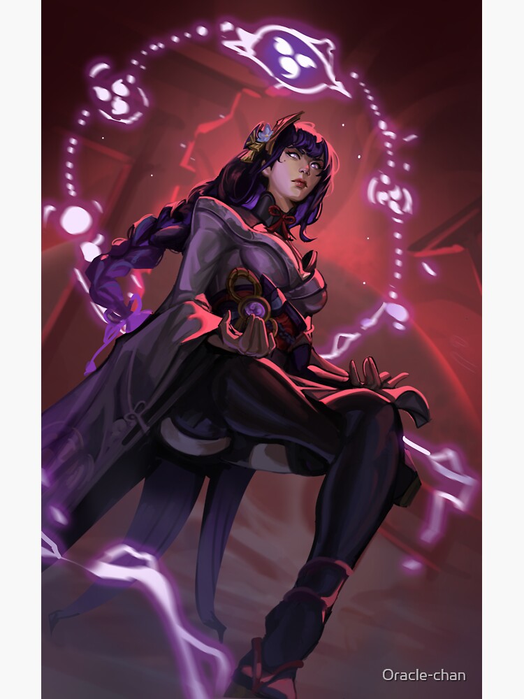 "Raiden Shogun" Sticker for Sale by Oracle-chan | Redbubble